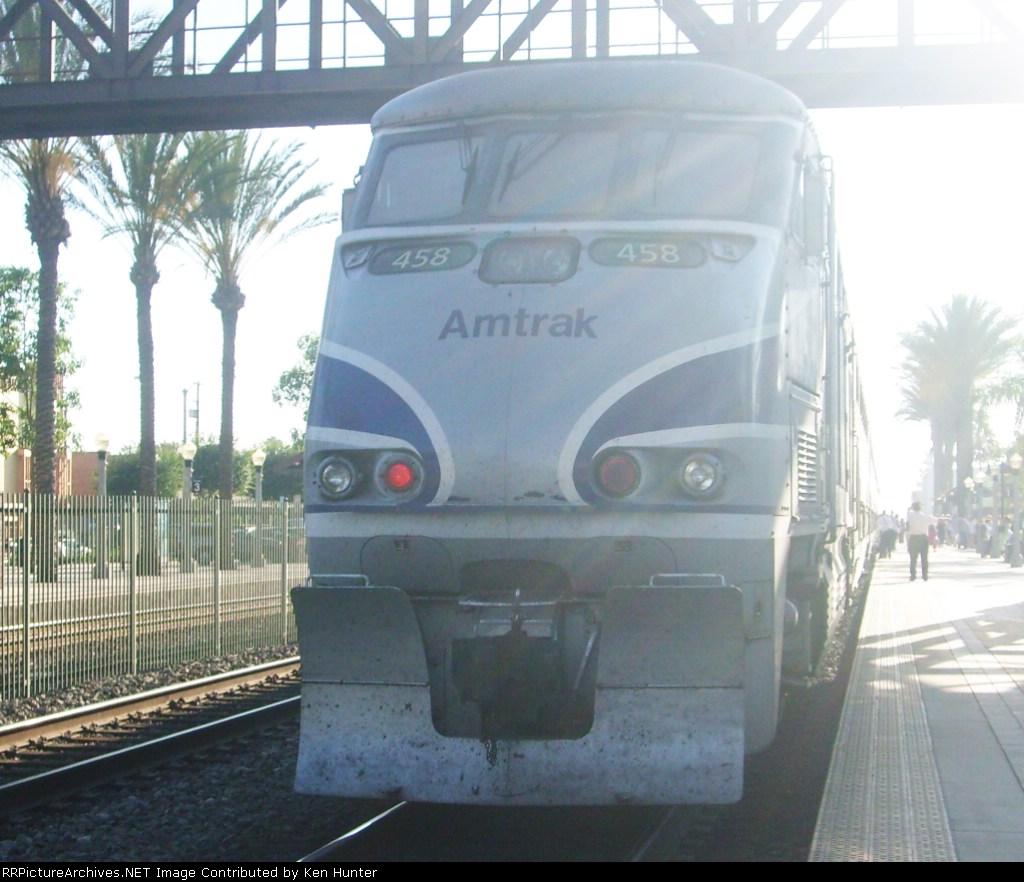 Amtrak #458 in the evening sun